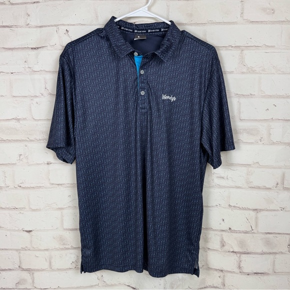Barco Uniforms | Tops | Wendys Employee Polo Small Blue Uniform ...
